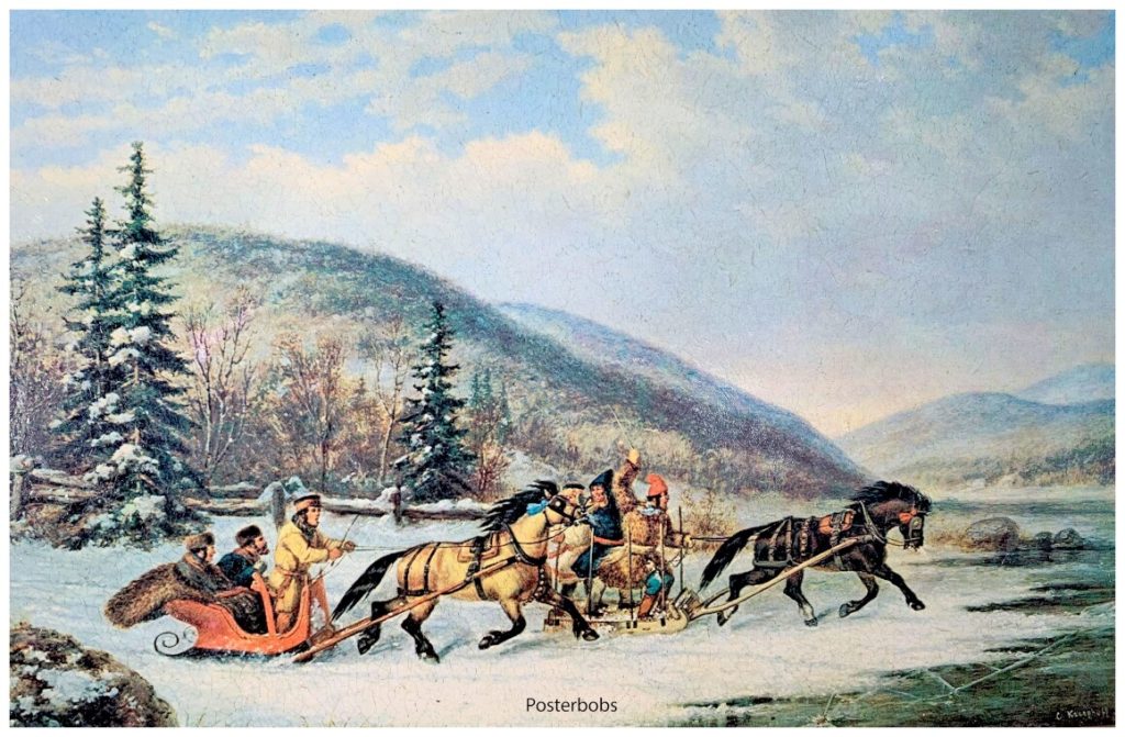 Sleigh Race Across The Ice 1861 New - Posterbobs.com