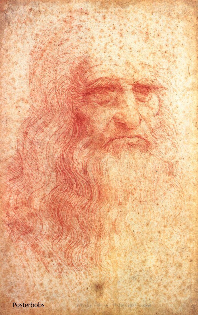 Portrait of a Man in Red Chalk – Posterbobs.com