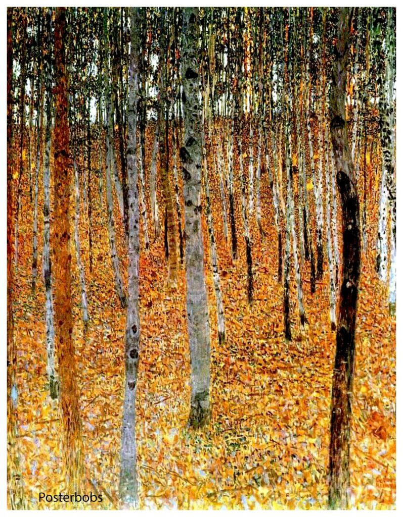 Gustav Klimt : Rare and Unique light canvas Giclees