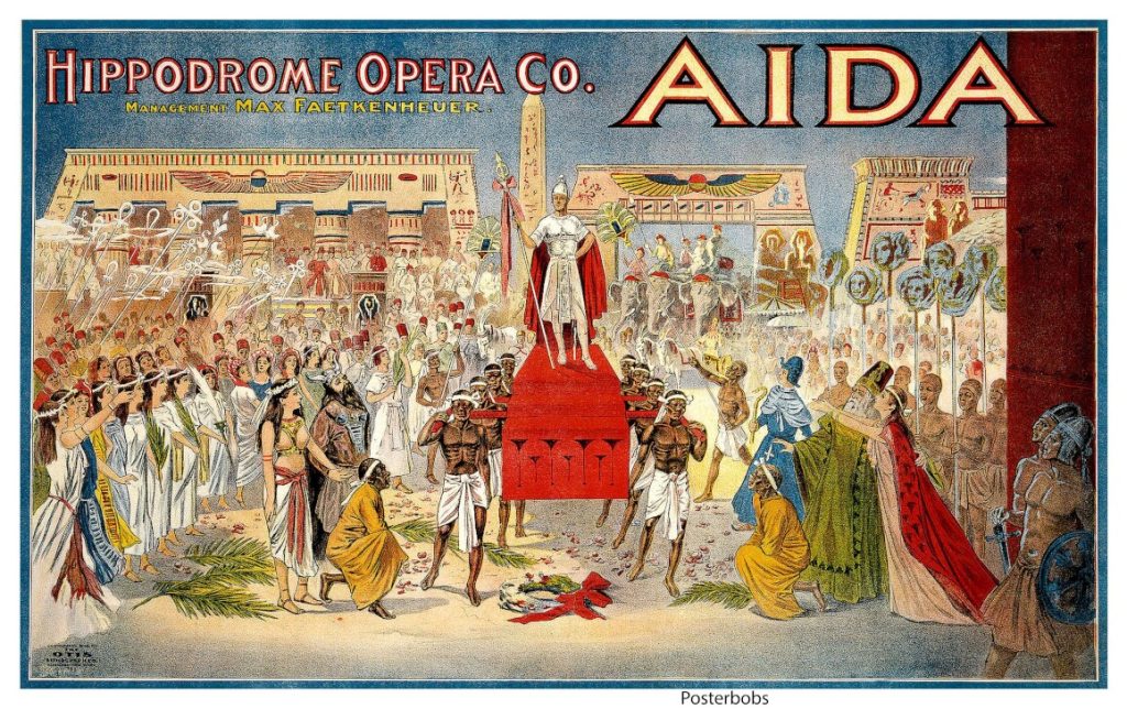 Aida poster verdi 1871 opera - Posterbobs.com