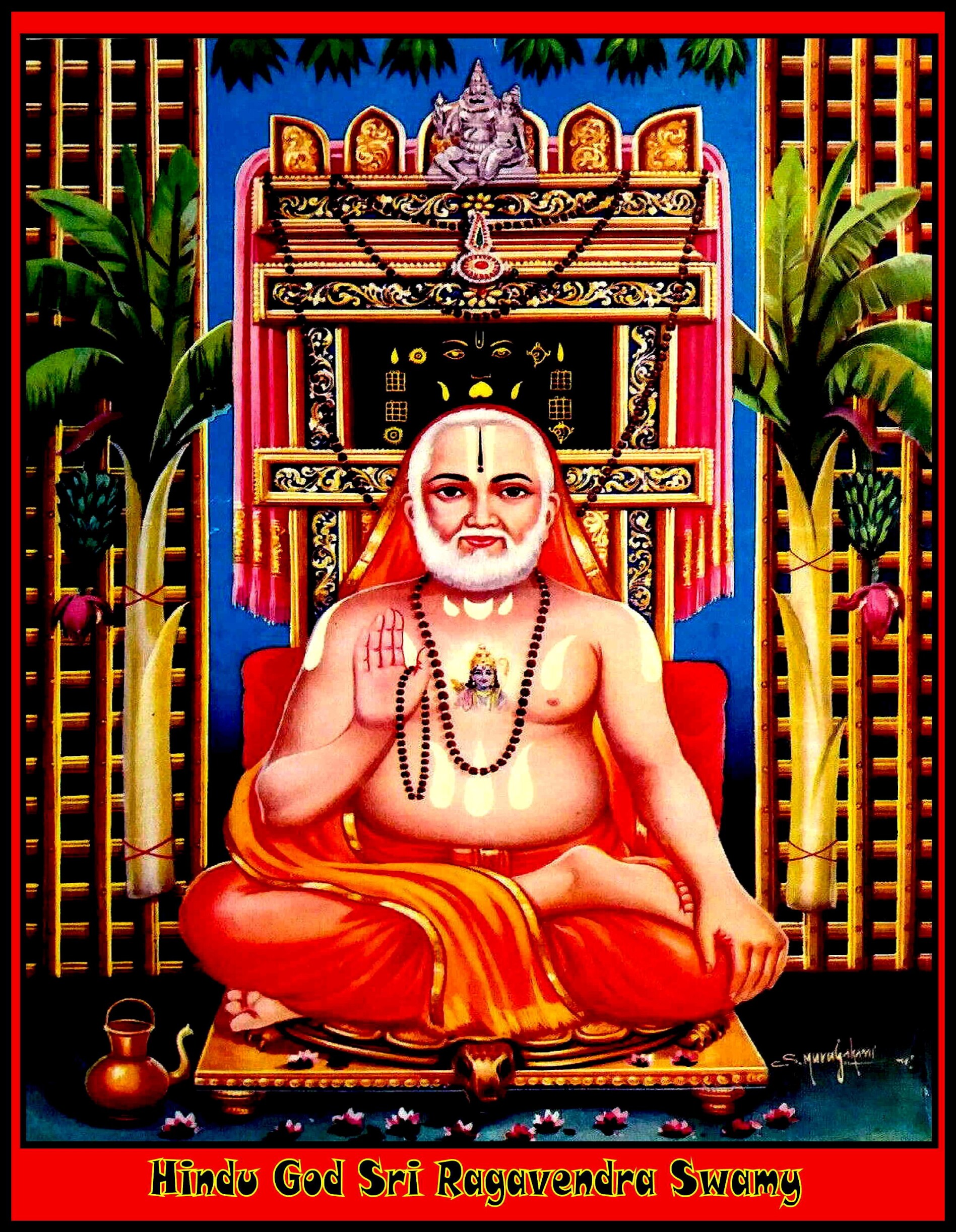 Hindu God SRI RAGAVENDRA SWAMY Posterbobs